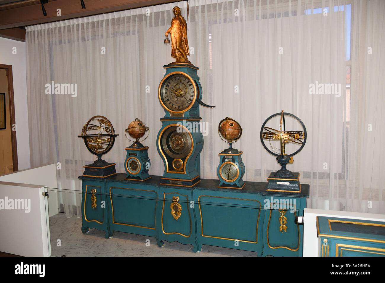 Franeker, the Netherlands. March 2, 2025. One of the sundials of the ...