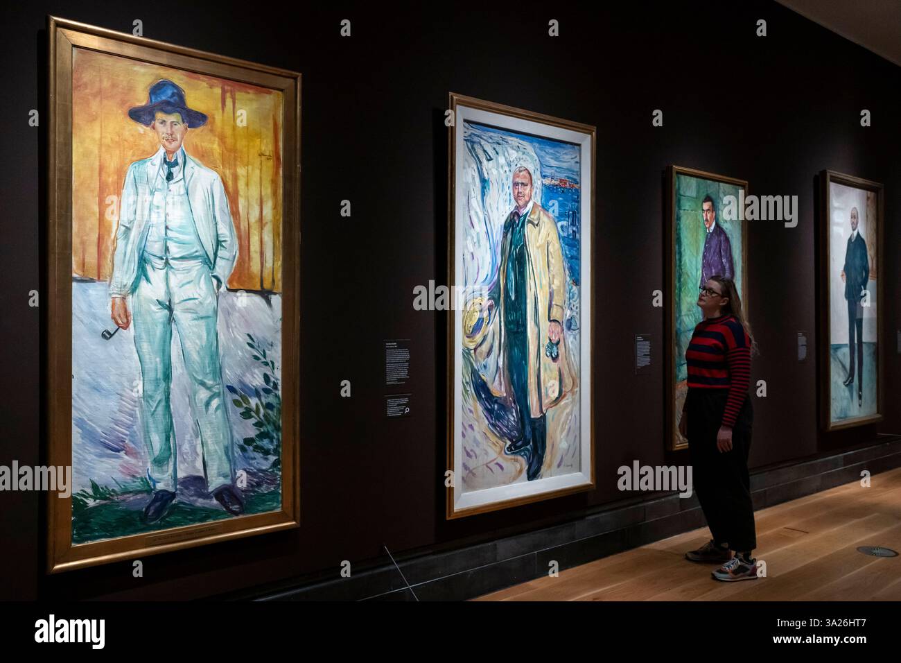 London, UK. 12 March 2025. (L) ‘Ludvig Karsten’, 1905, by Edvard Munch ...