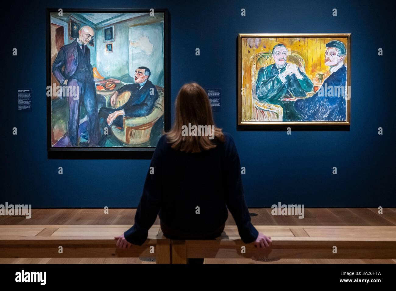 London, UK. 12 March 2025. A staff member with (L) ‘Lucien Dedichen and ...