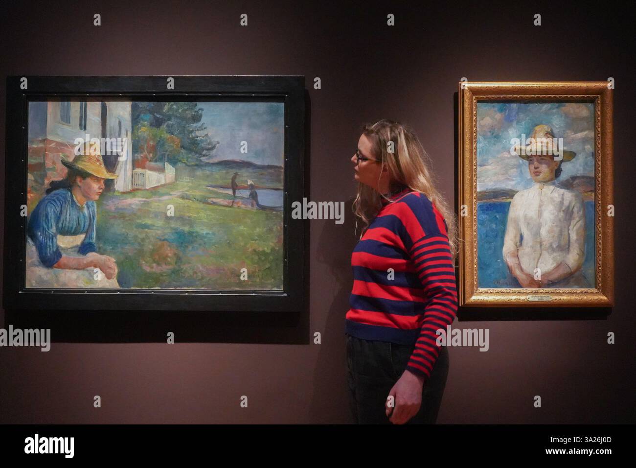 London, UK 12 March 2025. Image: l-r Evening, 1888. Oil on canvas ...