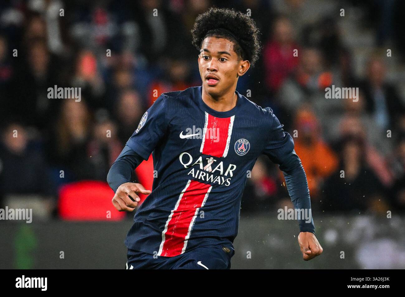 Paris, France. 19th Oct, 2024. Senny MAYULU of PSG during the French ...