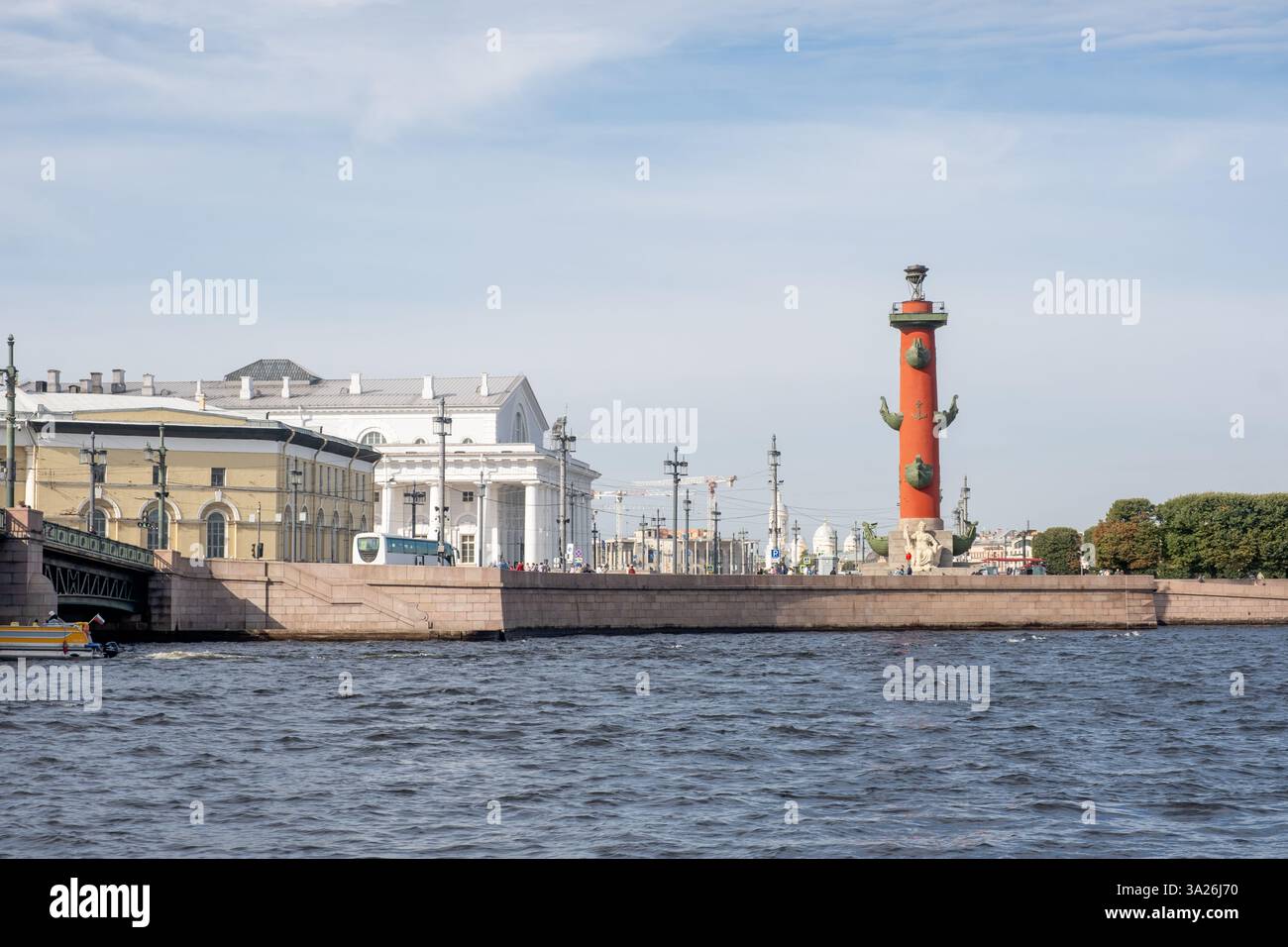 March 11, 2025, Saint Petersburg, Russia. Visitors stroll the Nevas banks in Saint Petersburg ...