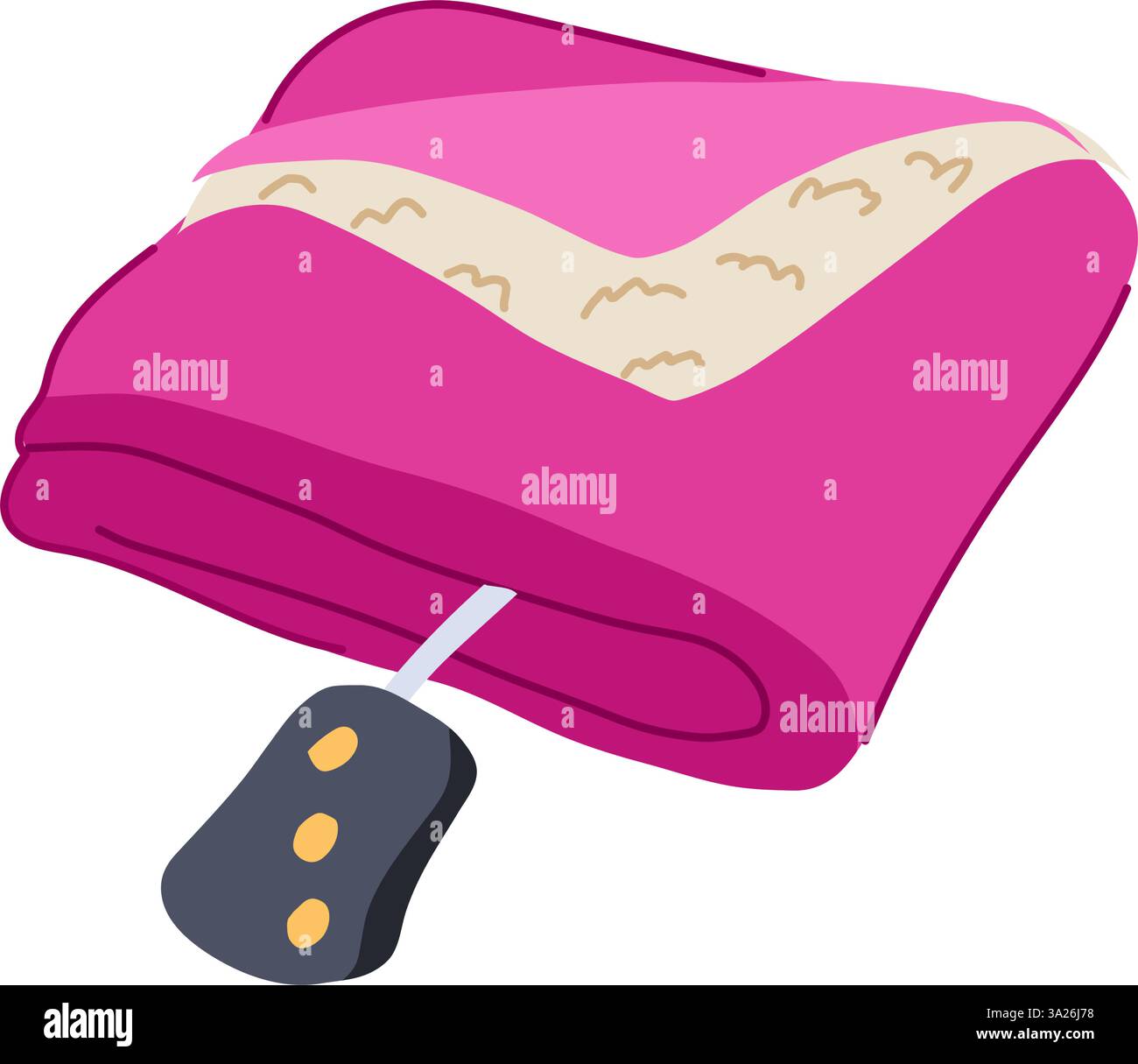 winter blanket heated cartoon vector illustration Stock Vector Image ...