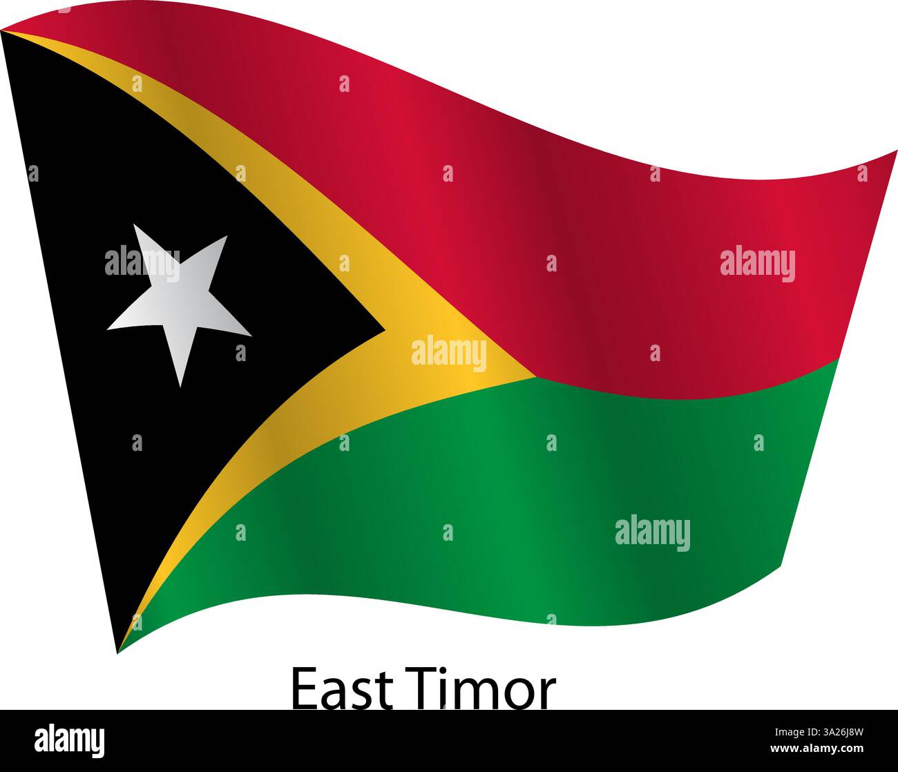 Editable east timor flag vector hi-res stock photography and images - Alamy