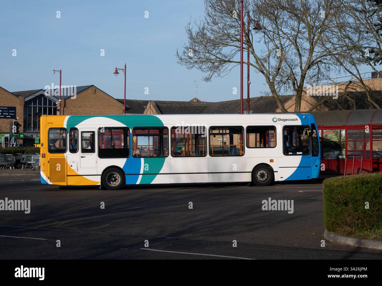 Stagecoach bus at Daventry bus station, Northamptonshire, England, UK ...