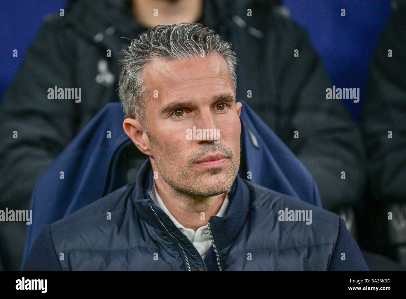 Milano, Italy. 11th Mar, 2025. Head coach Robin van Persie of Feyenoord ...