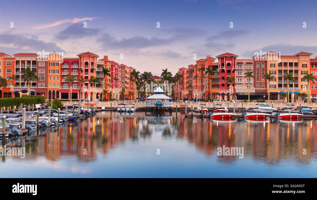 Naples, Florida, USA. Cityscape image of Naples, Florida with ...