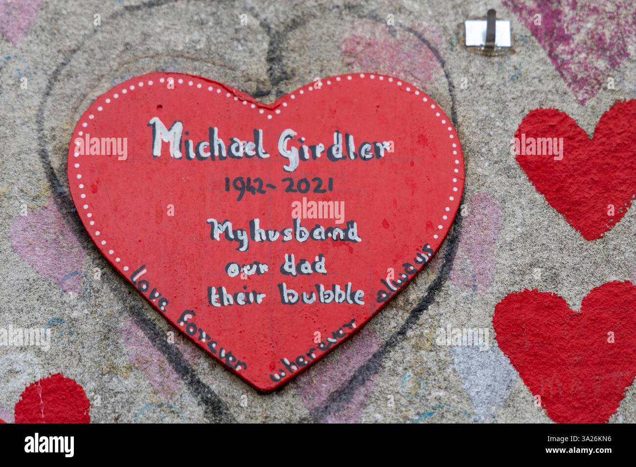 Die National Covid Memorial Wall. 09.12.2024, EU, GBR, England, London ...