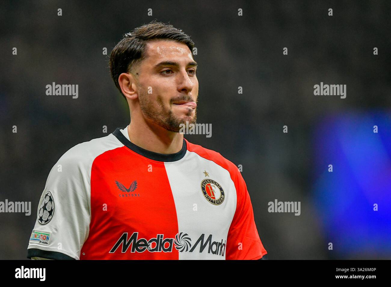 Milano, Italy. 11th Mar, 2025. Julian Carranza of Feyenoord seen during ...