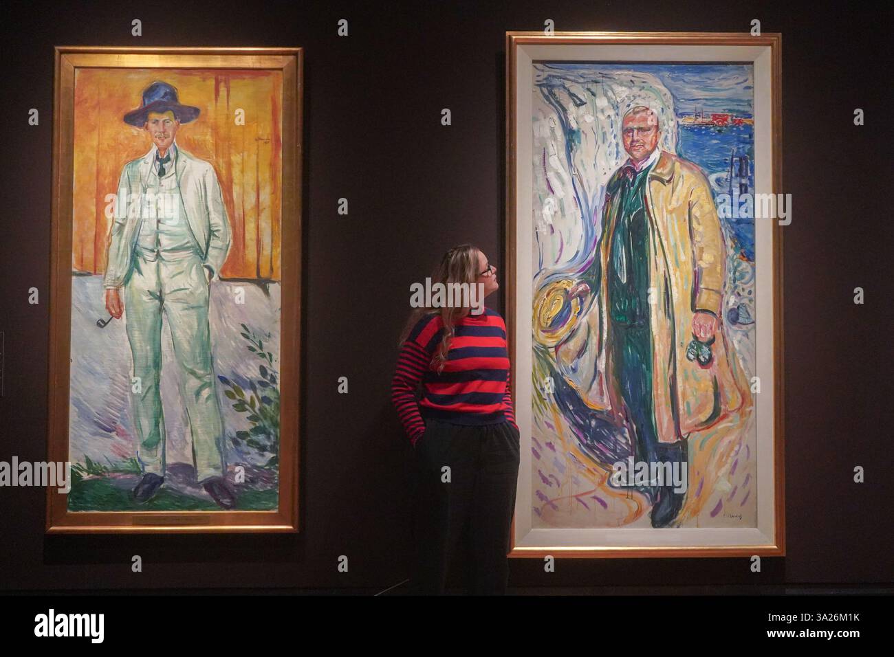 London, UK 12 March 2025. Image: l-r Portrait of the painter Ludvig ...