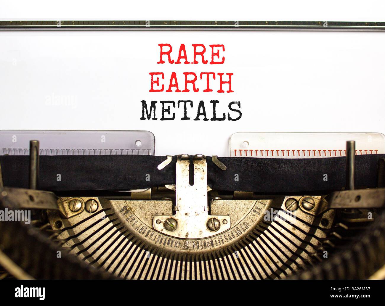 Rare earth metals symbol. Concept words Rare earth metals typed on ...