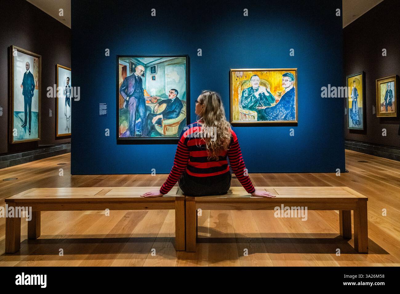 London, UK. 12th Mar, 2025. Torvald Stang and Edvard Munch 1909-11 and ...