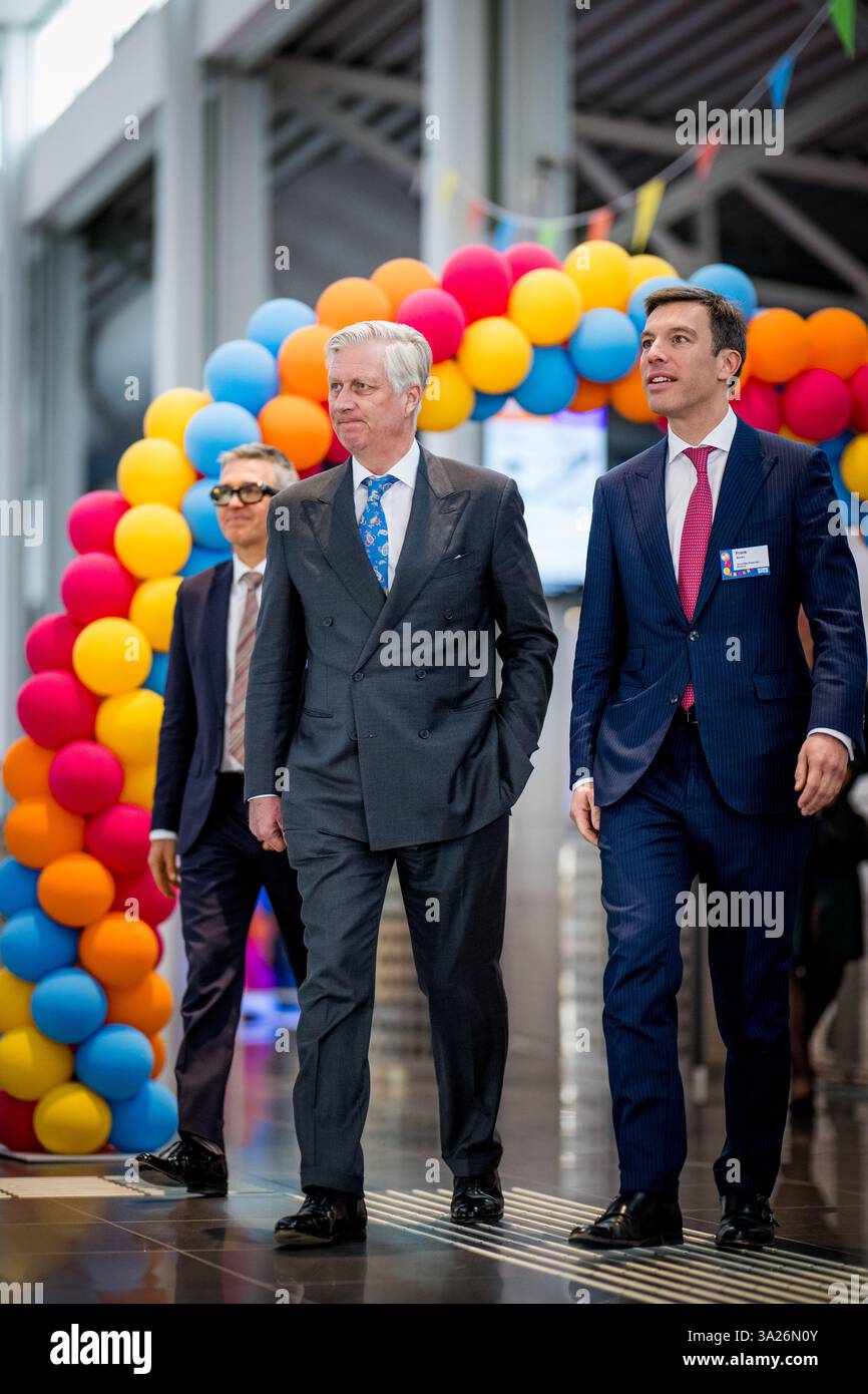Mechelen, Belgium. 12th Mar, 2025. King Philippe - Filip of Belgium and ...