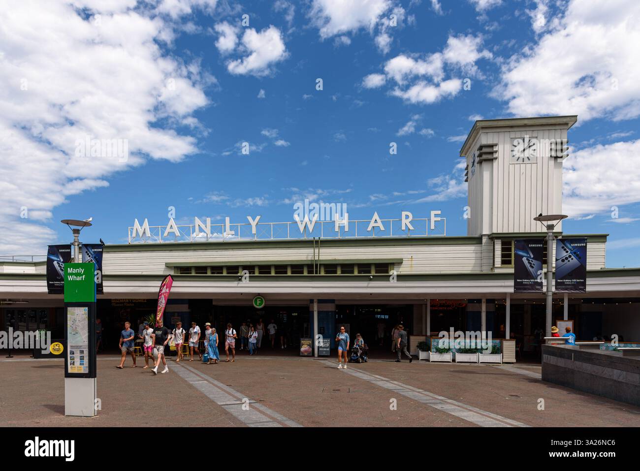 The Manly Wharf ferry terminal building on a summer day Stock Photo - Alamy