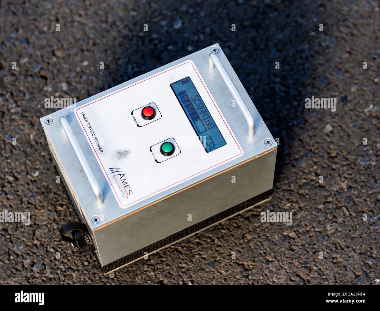 Albert Park, 12 Mar 2025: A laser texture scanner in action scanning ...