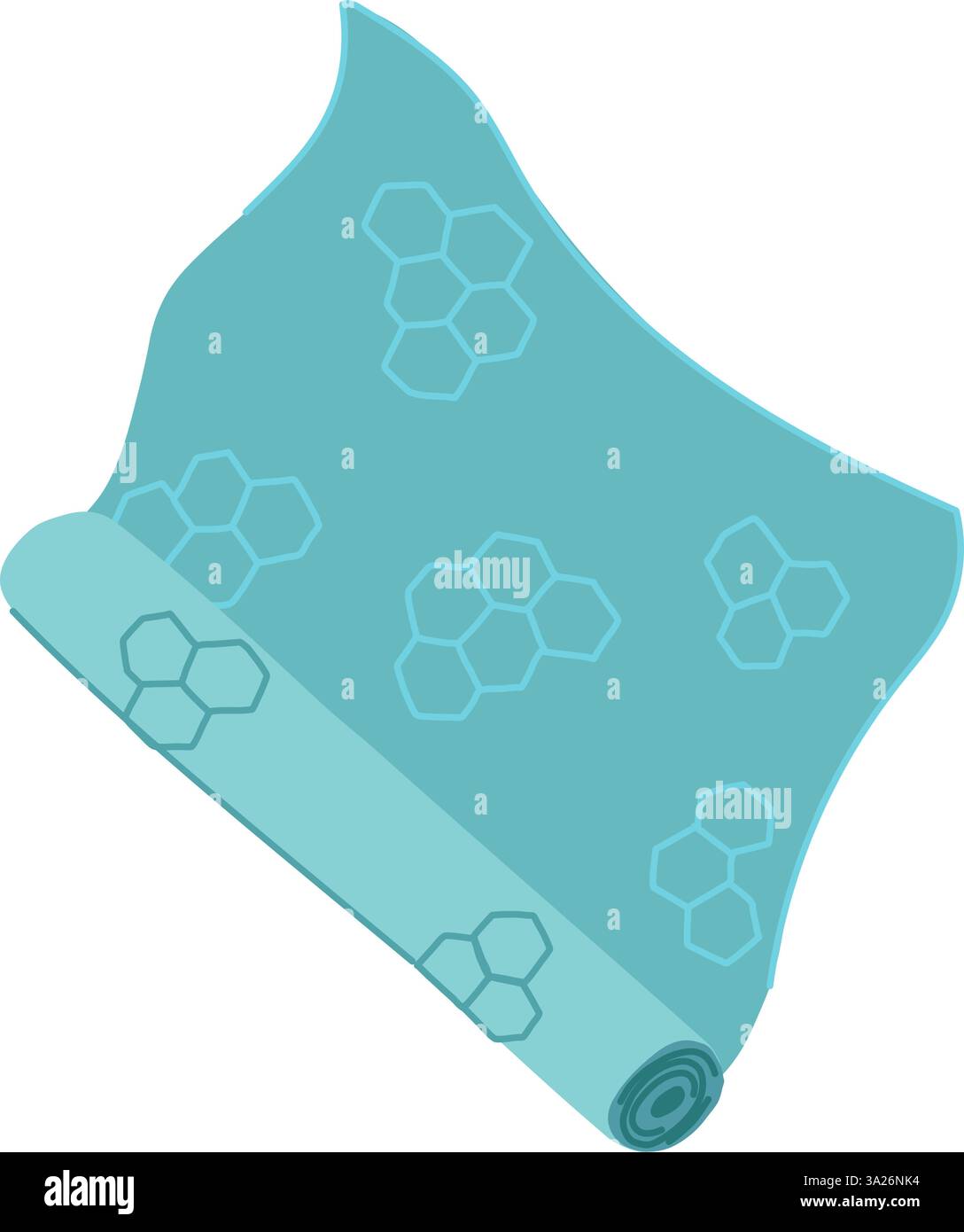 eco beeswax food wrap cartoon vector illustration Stock Vector Image ...