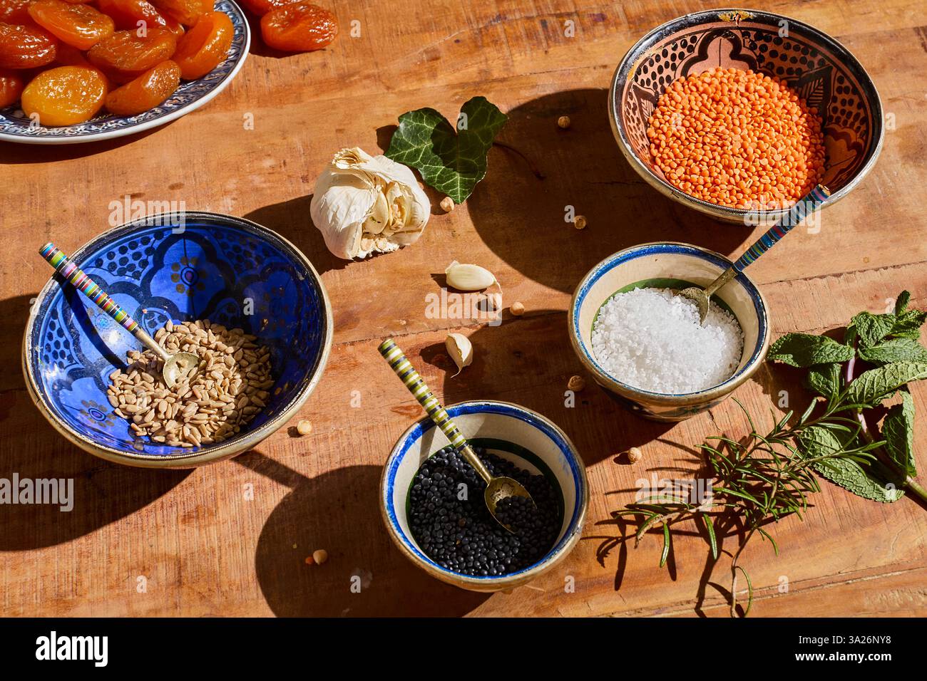 Moroccan Tajine ingredients Stock Photo - Alamy