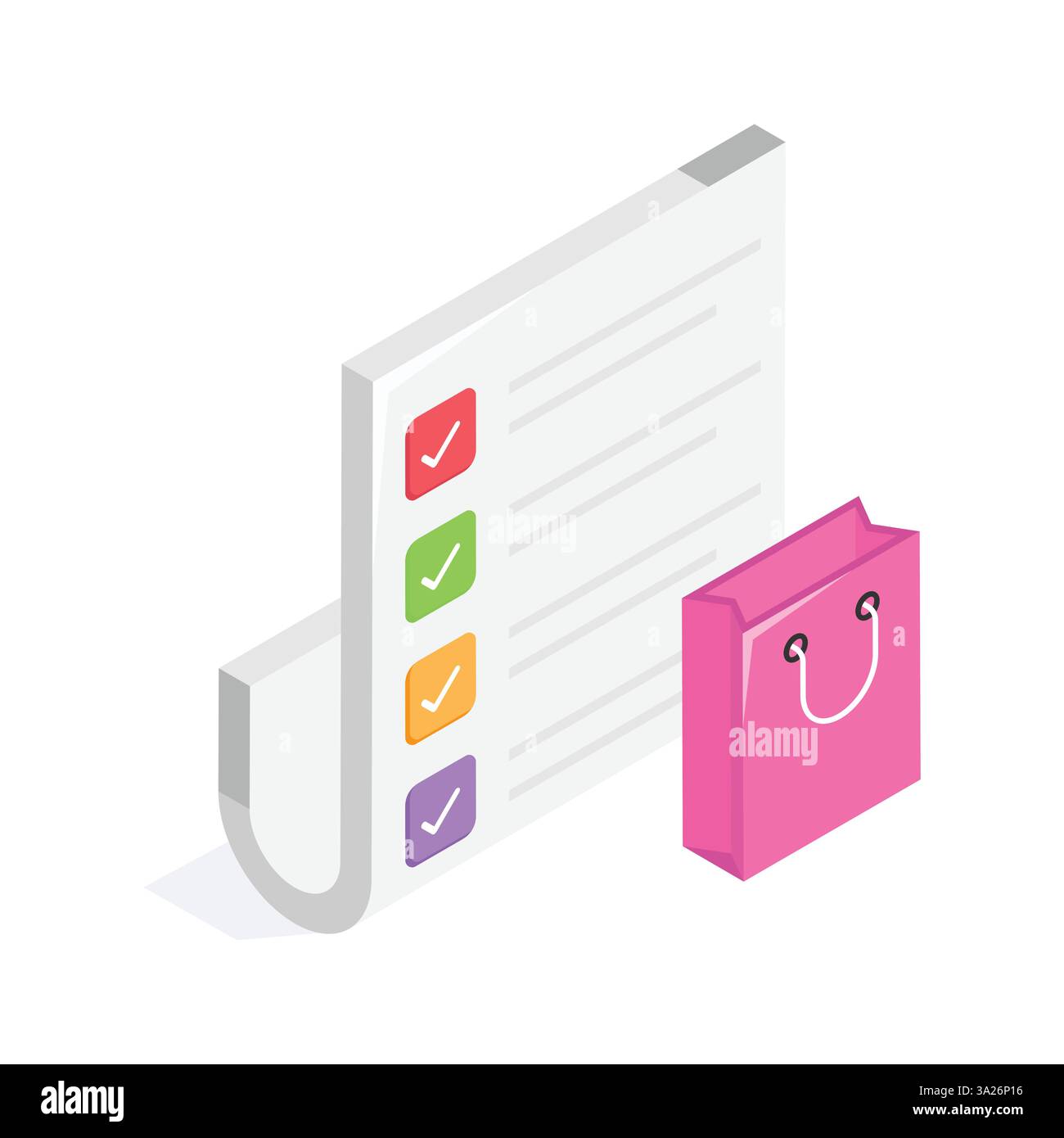 Have a look at this amazing icon of shopping checklist in modern style ...