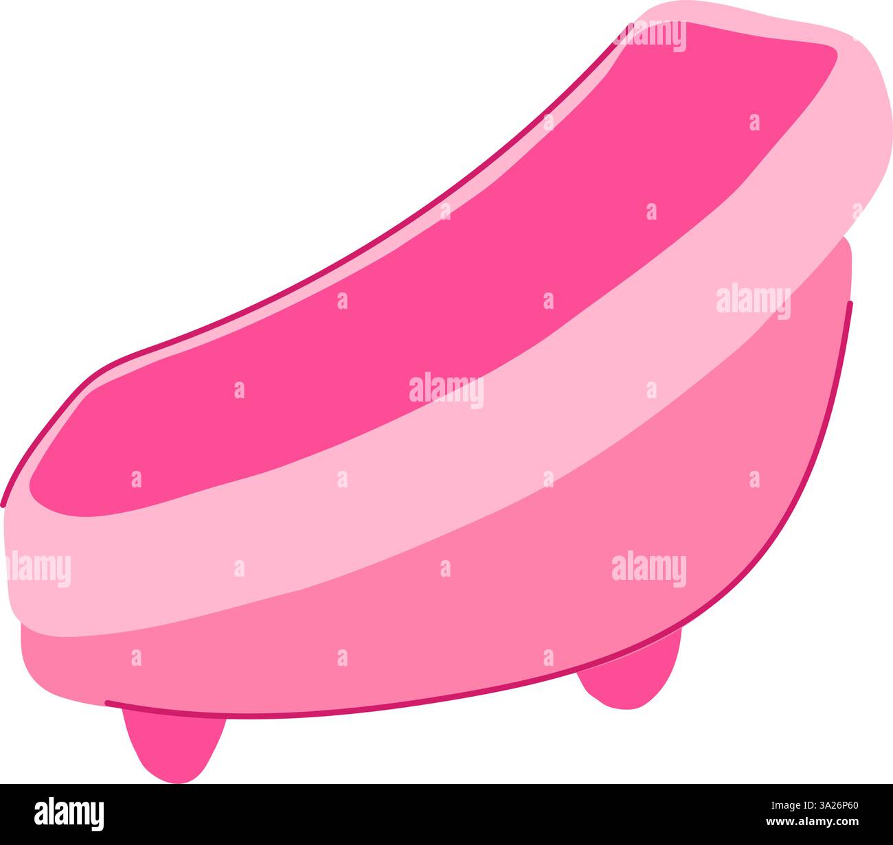 monitor bathtub baby cartoon vector illustration Stock Vector Image ...