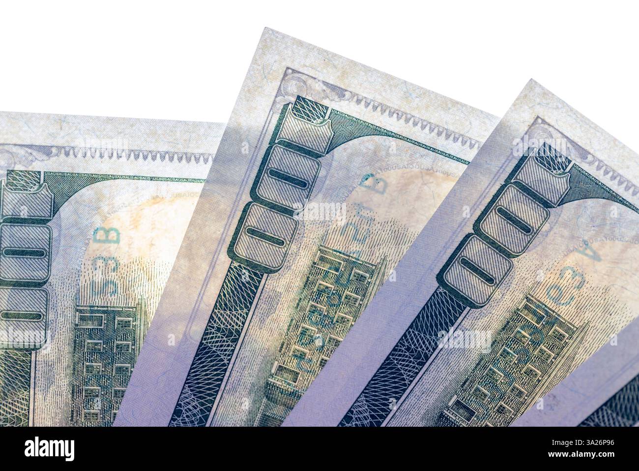 translucent one hundred authentic American dollars in close up, real ...