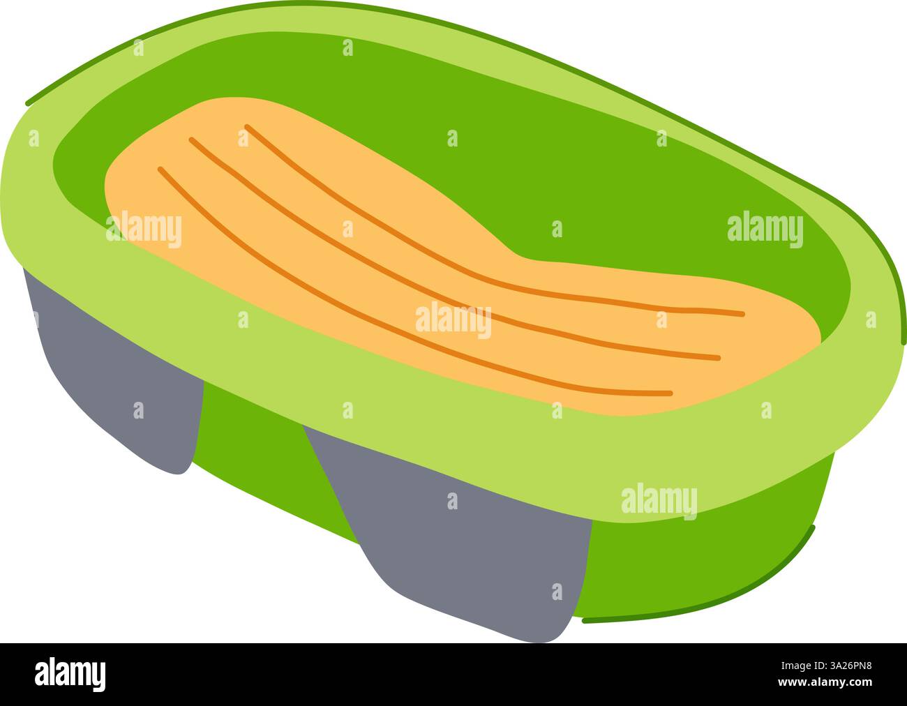 temperature bathtub baby cartoon vector illustration Stock Vector Image ...