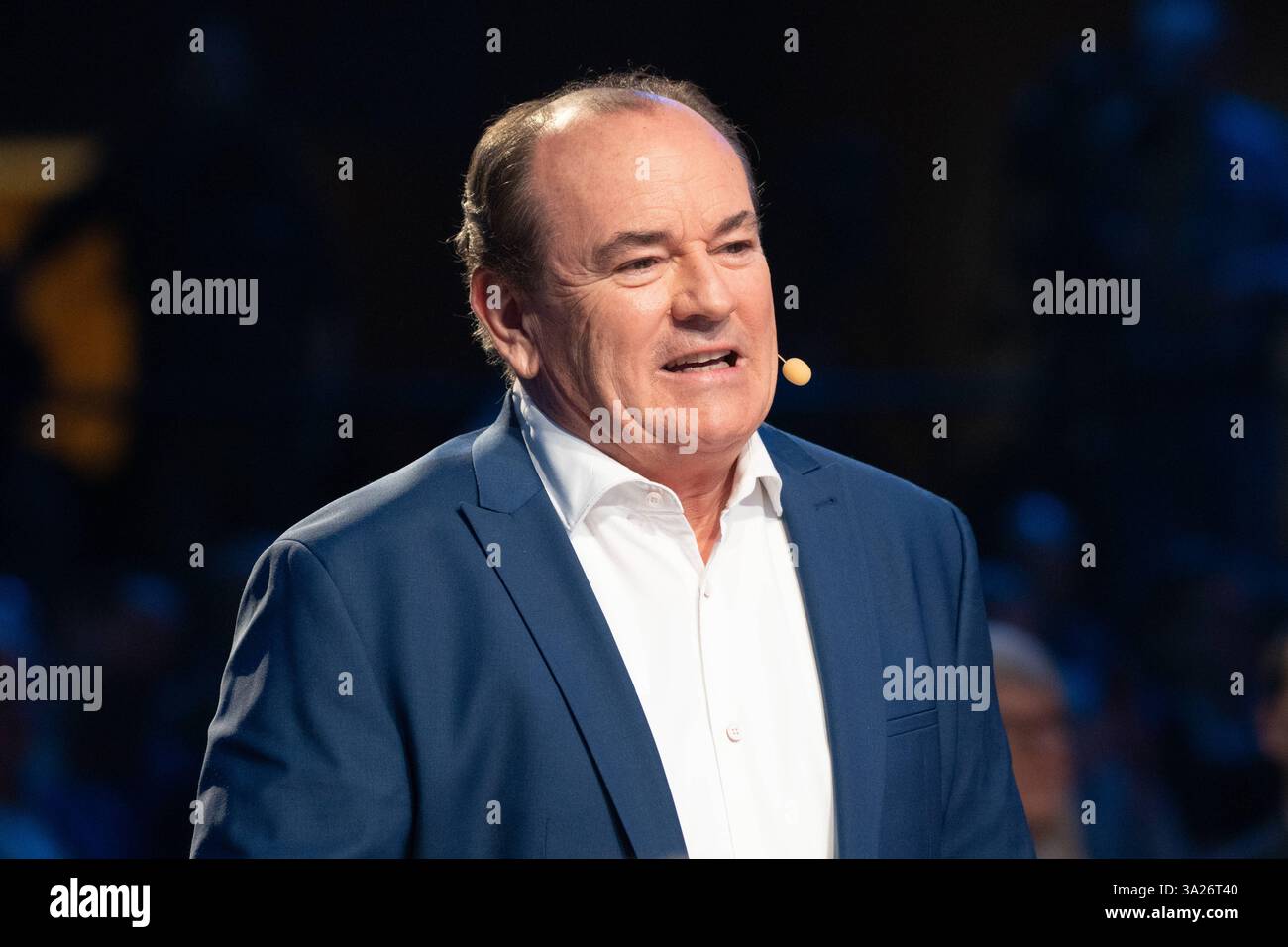 Munich, Bavaria, Germany - March 12, 2025: Moderator Wolfram Kons at ...