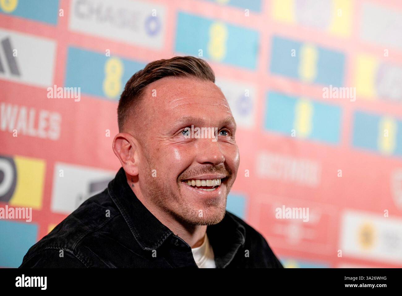 Wales head coach Craig Bellamy during a press conference at the Vale ...