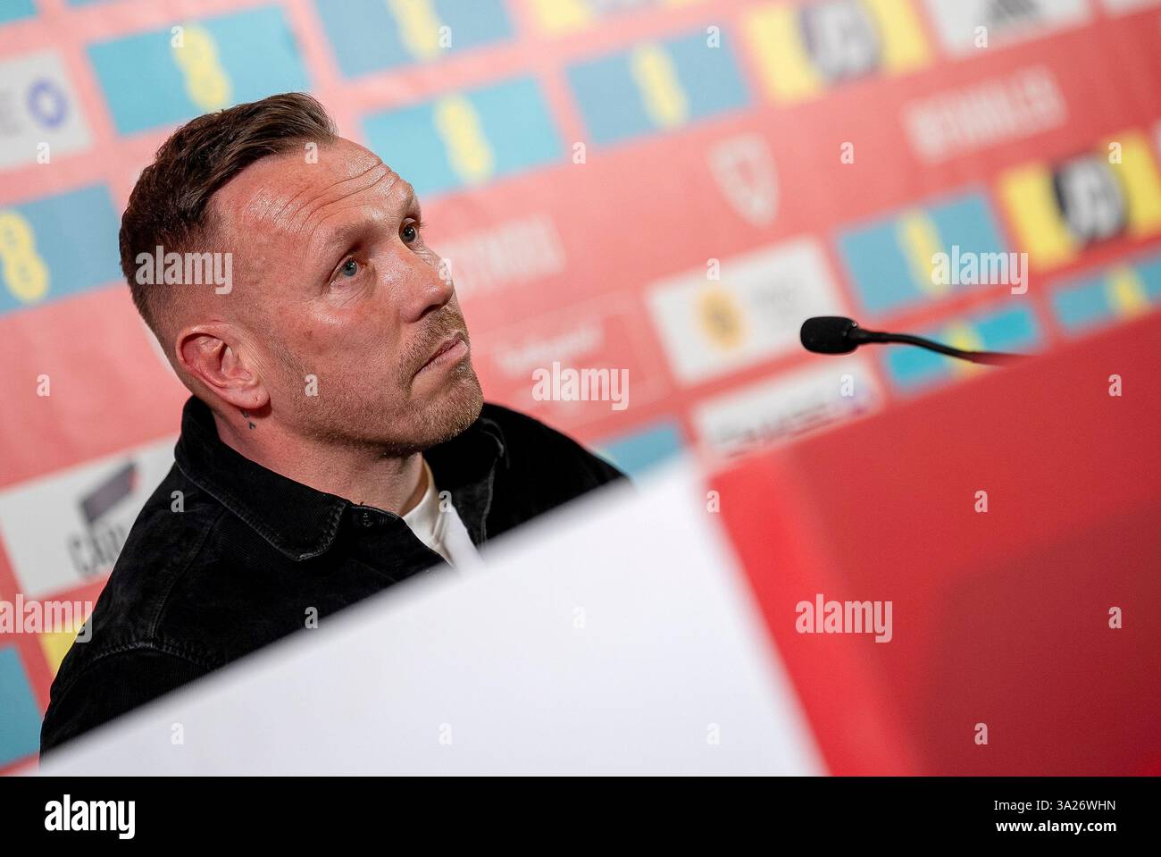 Wales head coach Craig Bellamy during a press conference at the Vale ...