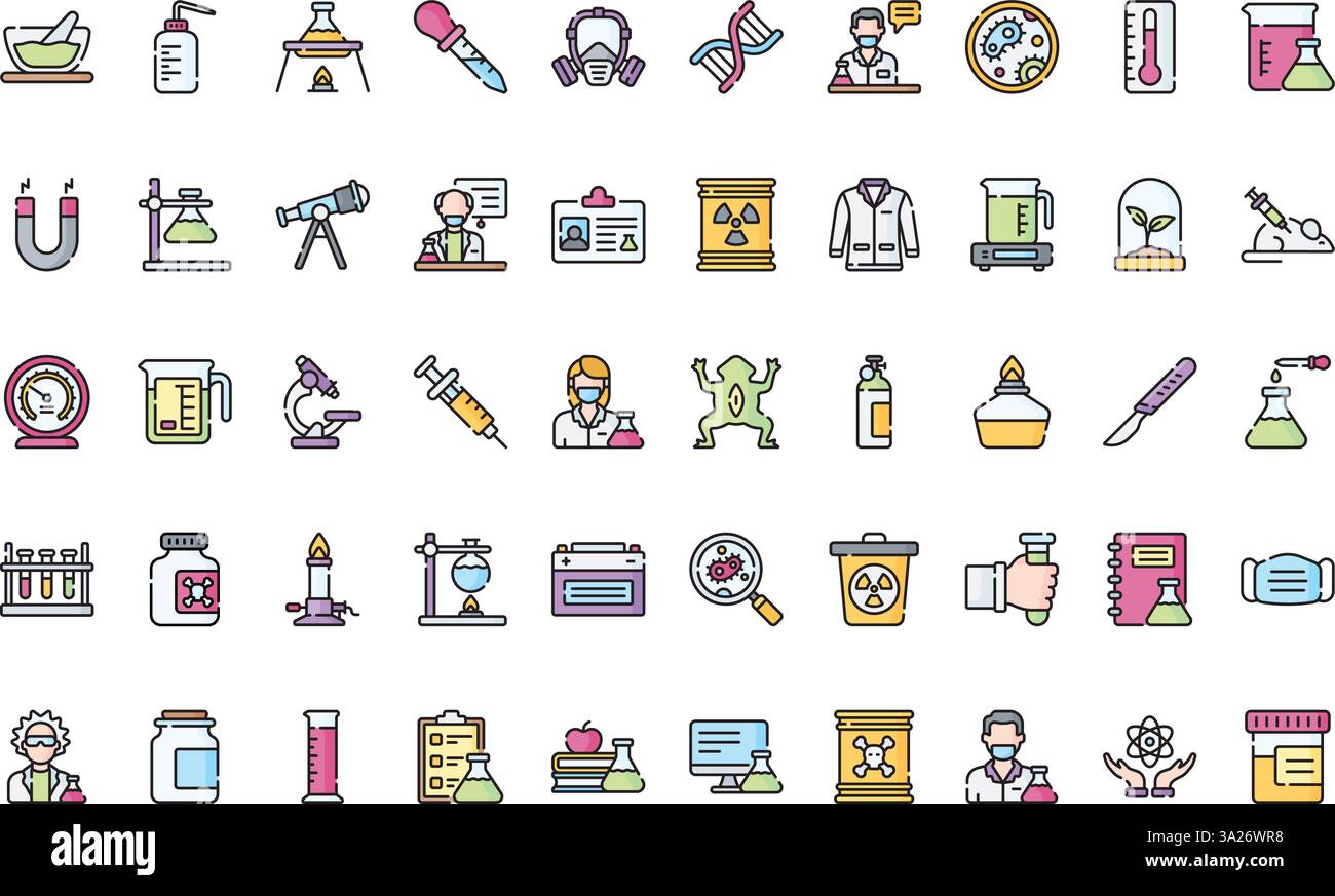 Laboratory icons High-Quality Vector Icons Collection with Editable ...