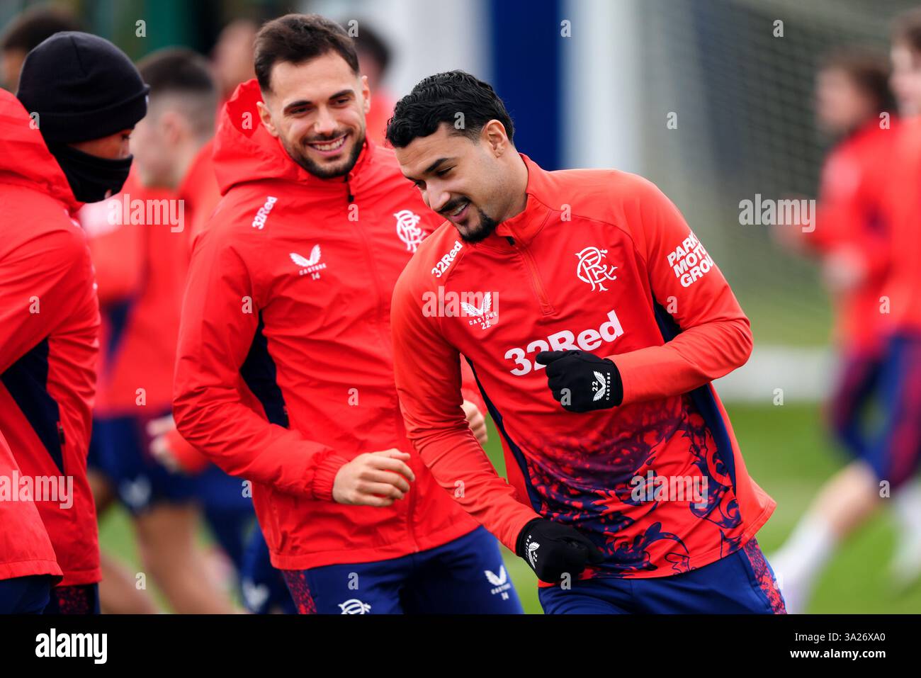 Rangers' Jefte during a training session at the Rangers Training Centre ...