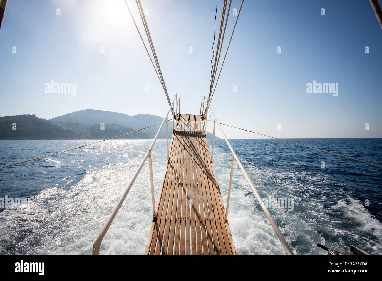 End of Ship Seaside Stock Photo - Alamy