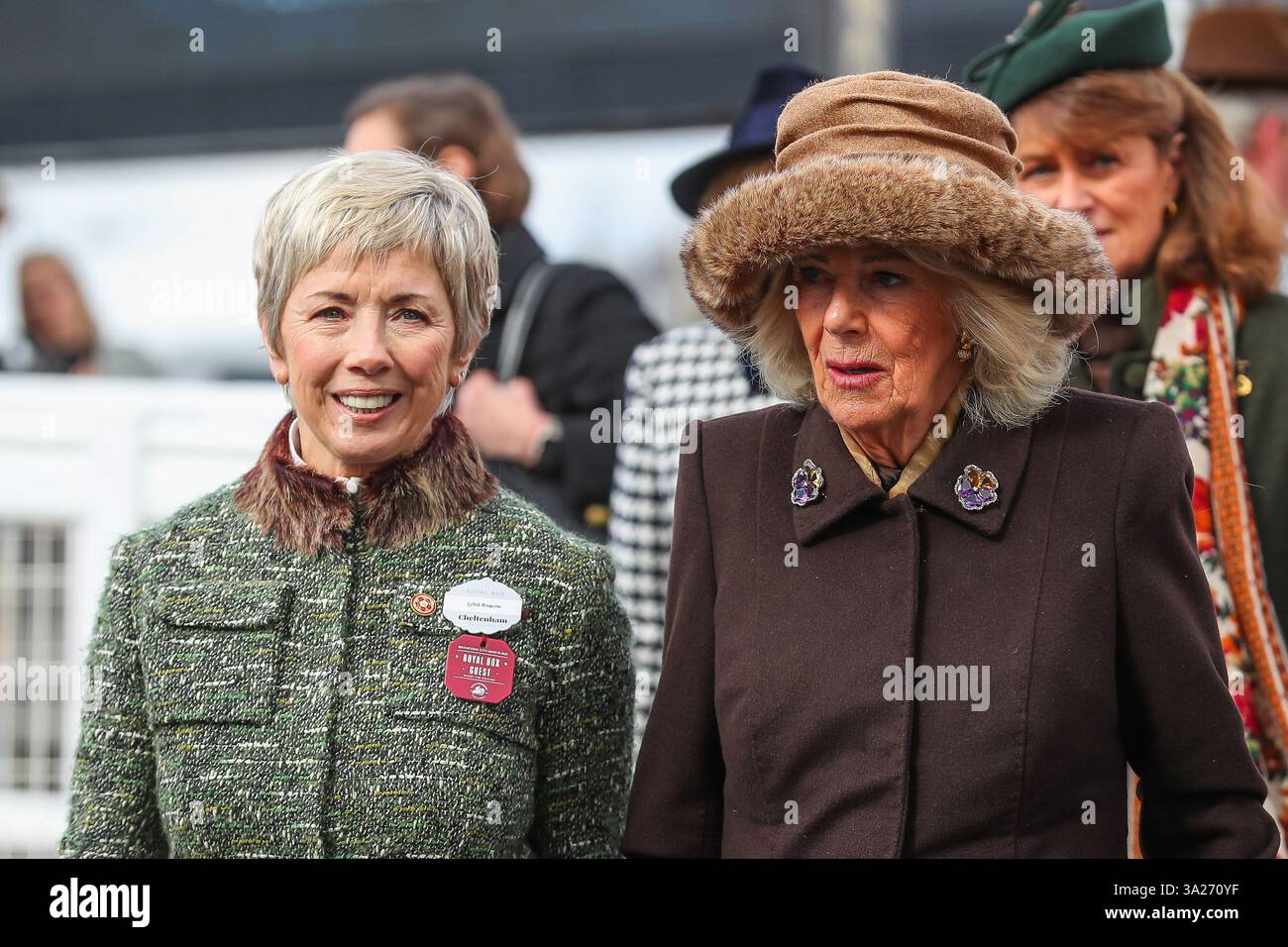 Queen Camilla arrives at Cheltenham Festival 2025 Style Wednesday at ...