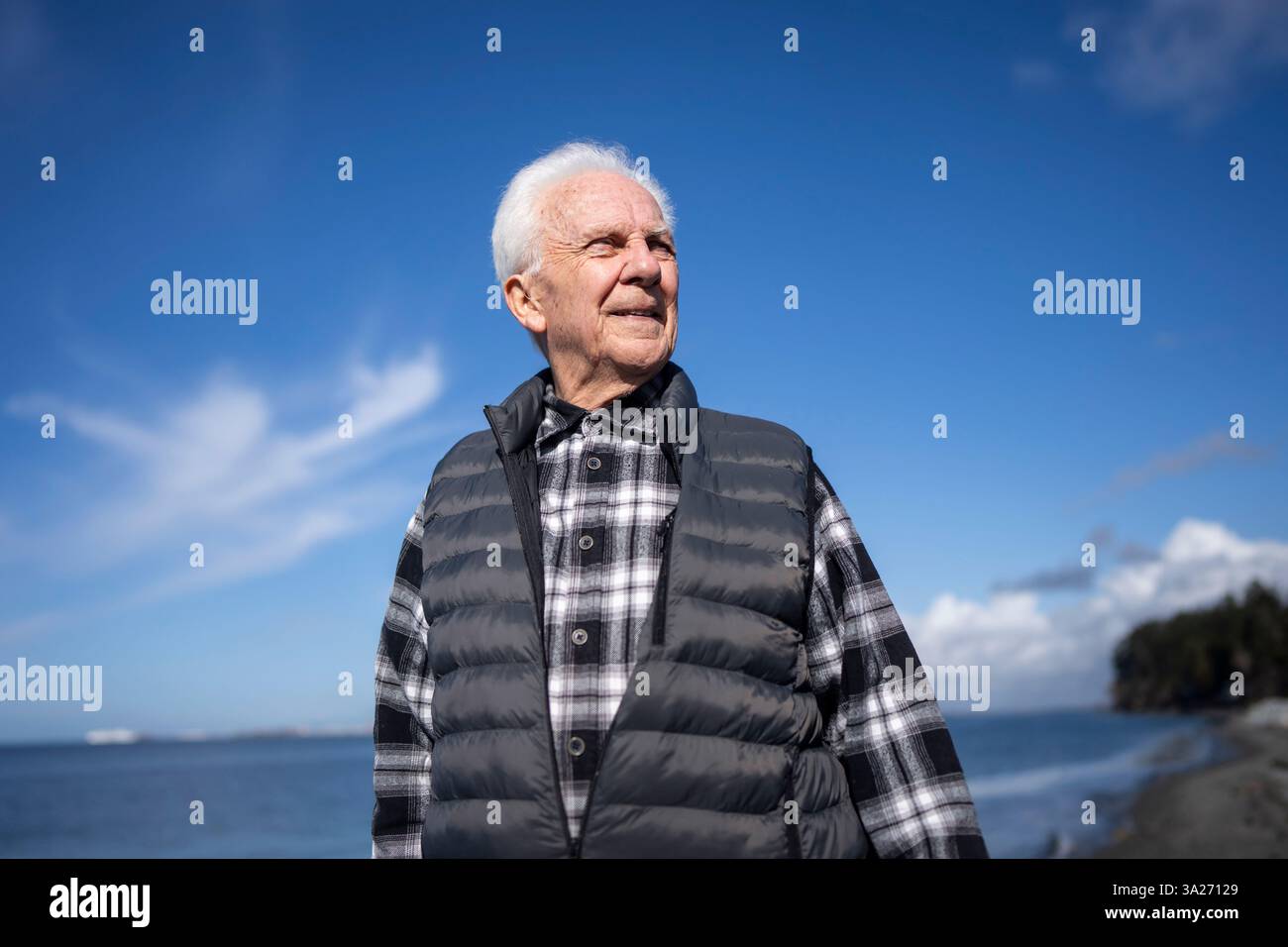 Point Roberts, United States. 05th Mar, 2025. Brian Calder is pictured ...