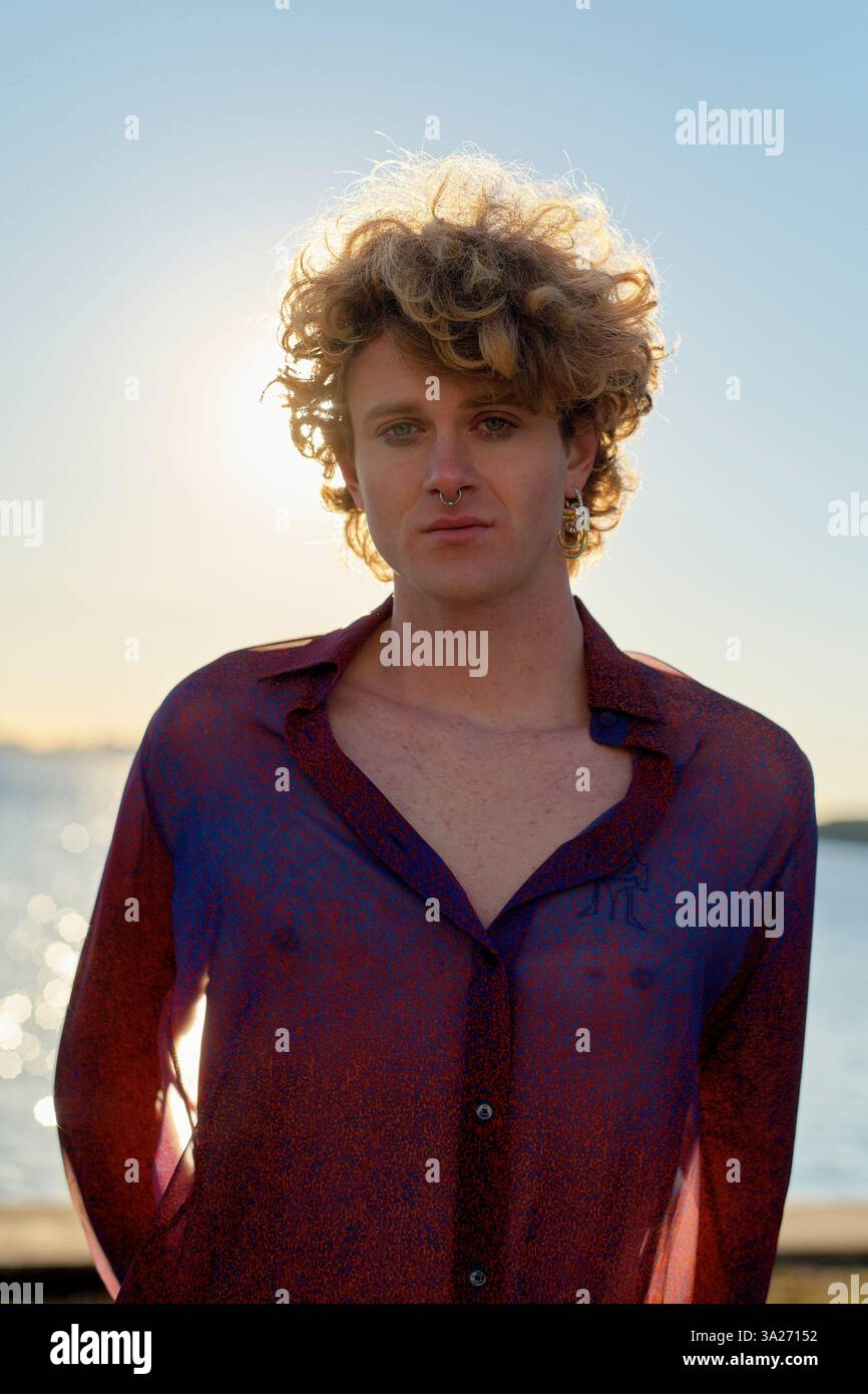 Blonde gay man hi-res stock photography and images - Alamy