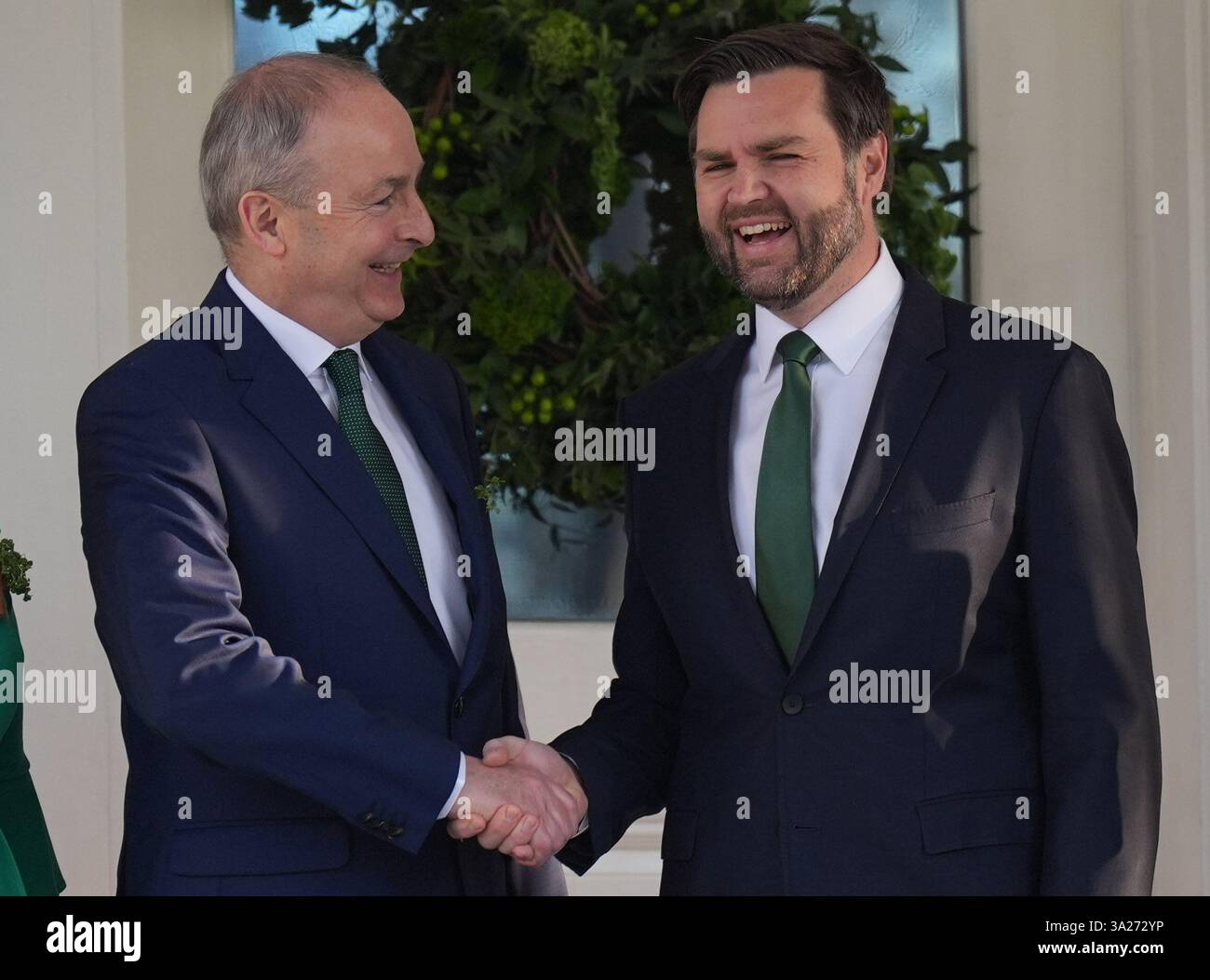 Taoiseach Micheal Martin meeting US Vice President JD Vance at the ...
