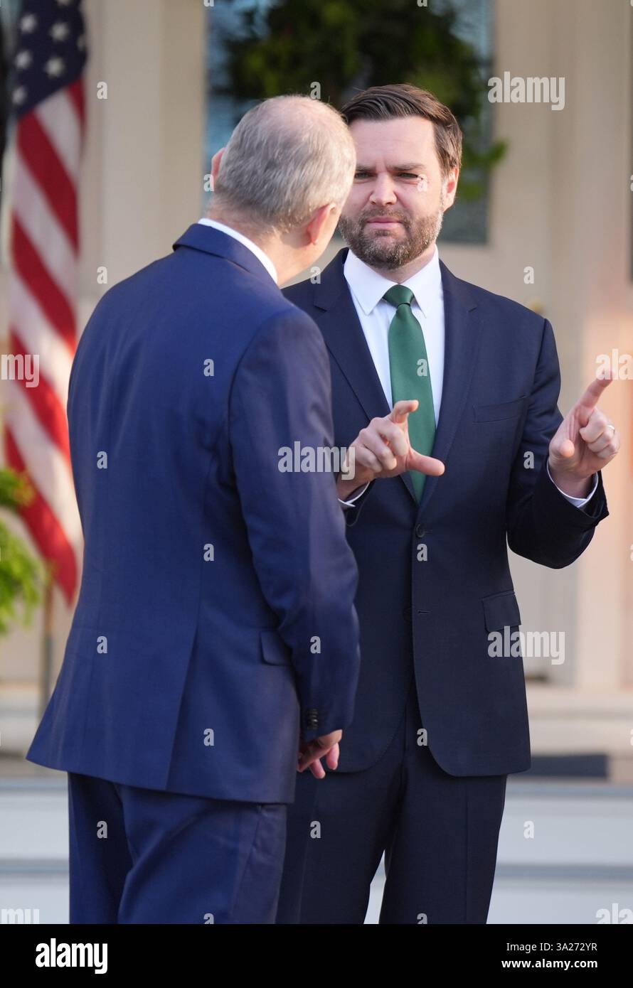 Taoiseach Micheal Martin meeting US Vice President JD Vance at the ...