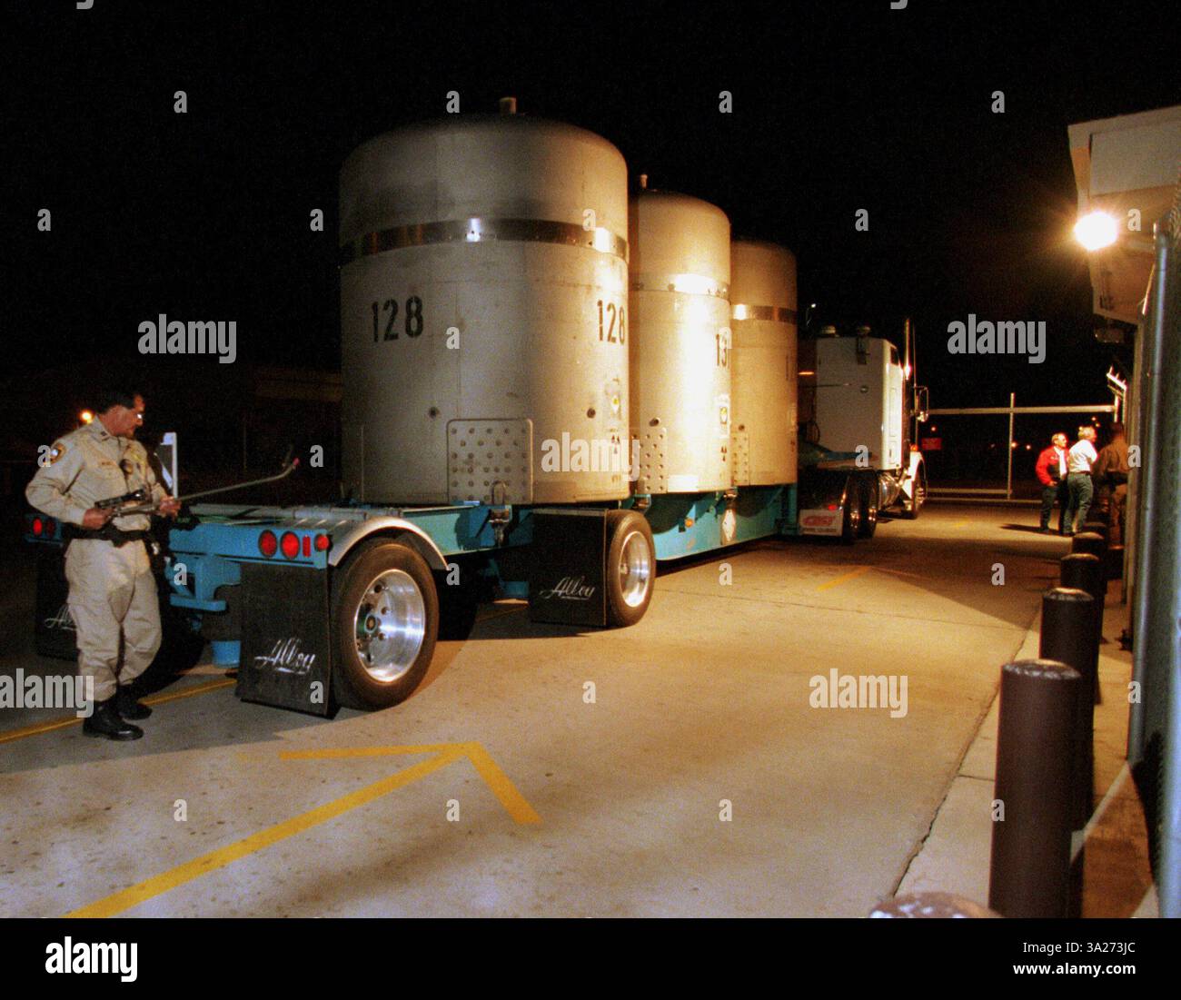 Mar 26, 1999; Carlsbad, NM, USA; The first load of nuclear waste ...