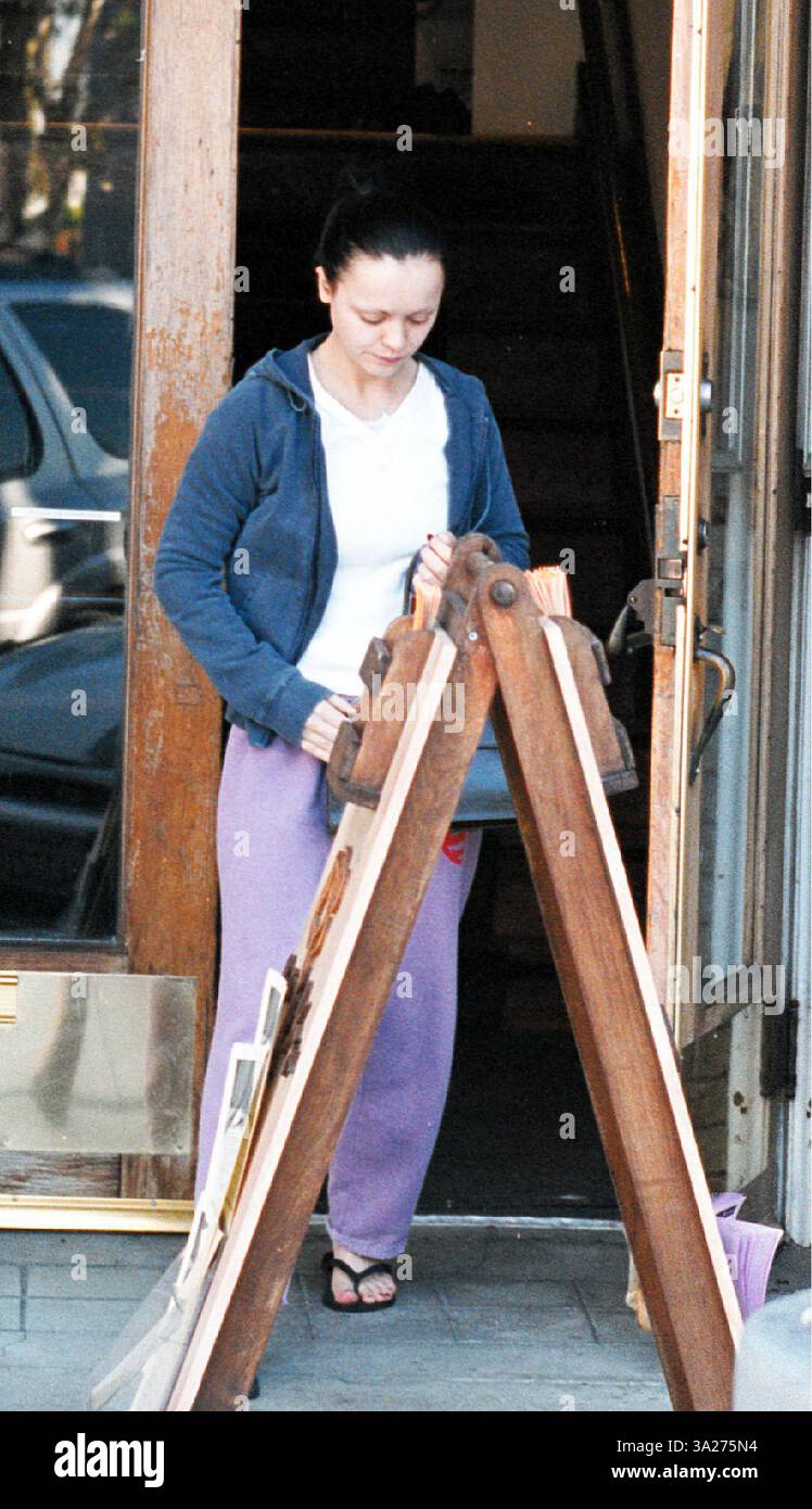 Dec 17, 2001; Hollywood, CA, USA; Actress CHRISTINA RICCI leaving her ...