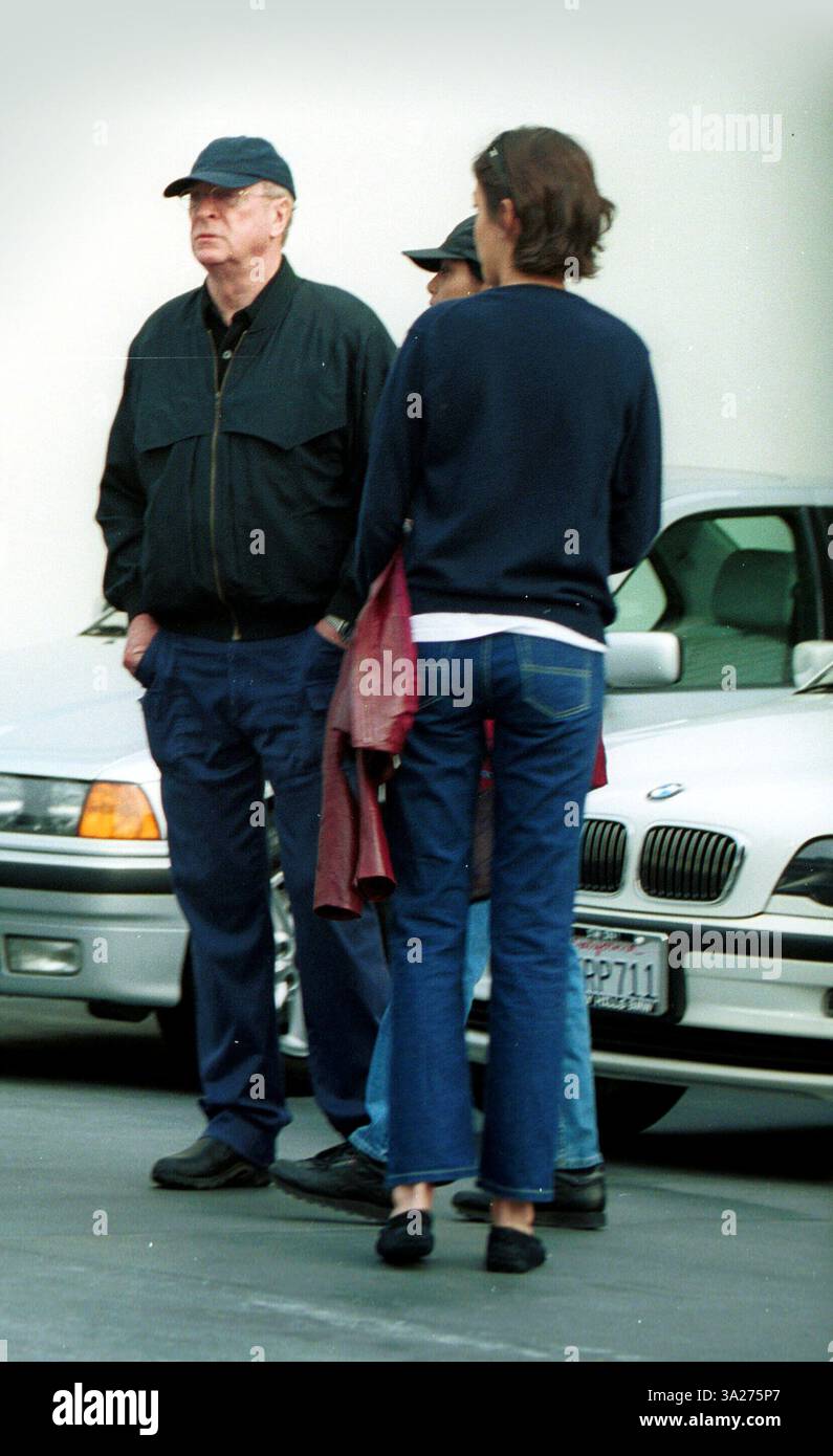 Dec 28, 2001; Los Angeles, CA, USA; ! Actor MICHAEL CAINE visits a BMW ...