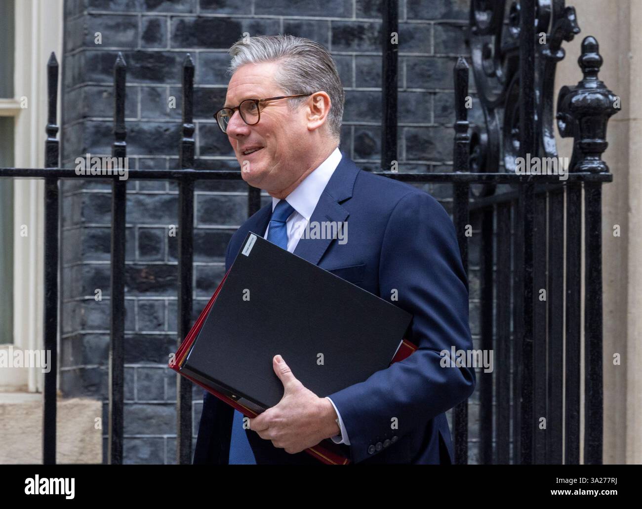 London, UK. 12th Mar, 2025. Prime Minister, Keir Starmer, leaves Number ...