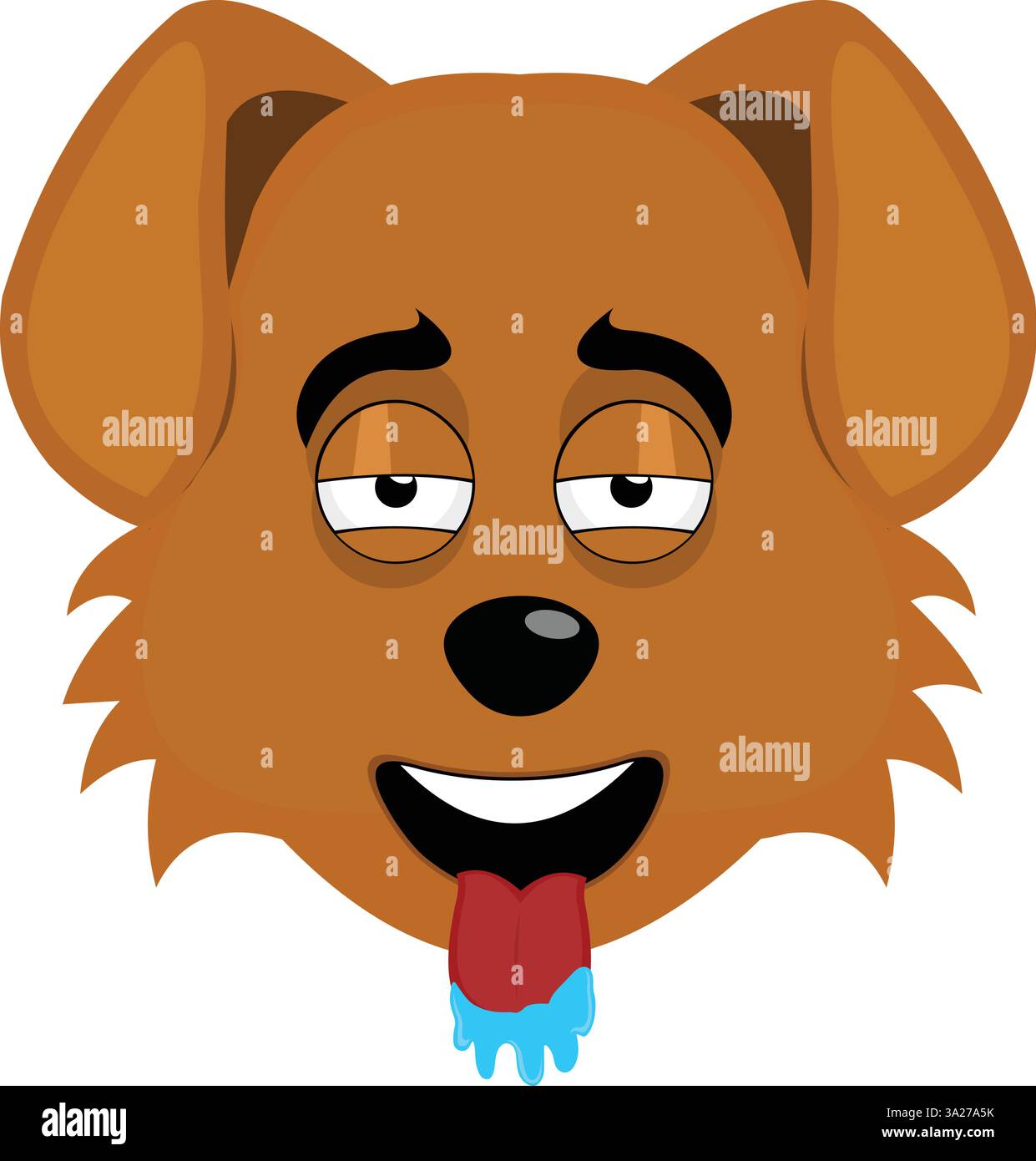 Dog drool cartoon hi-res stock photography and images - Alamy