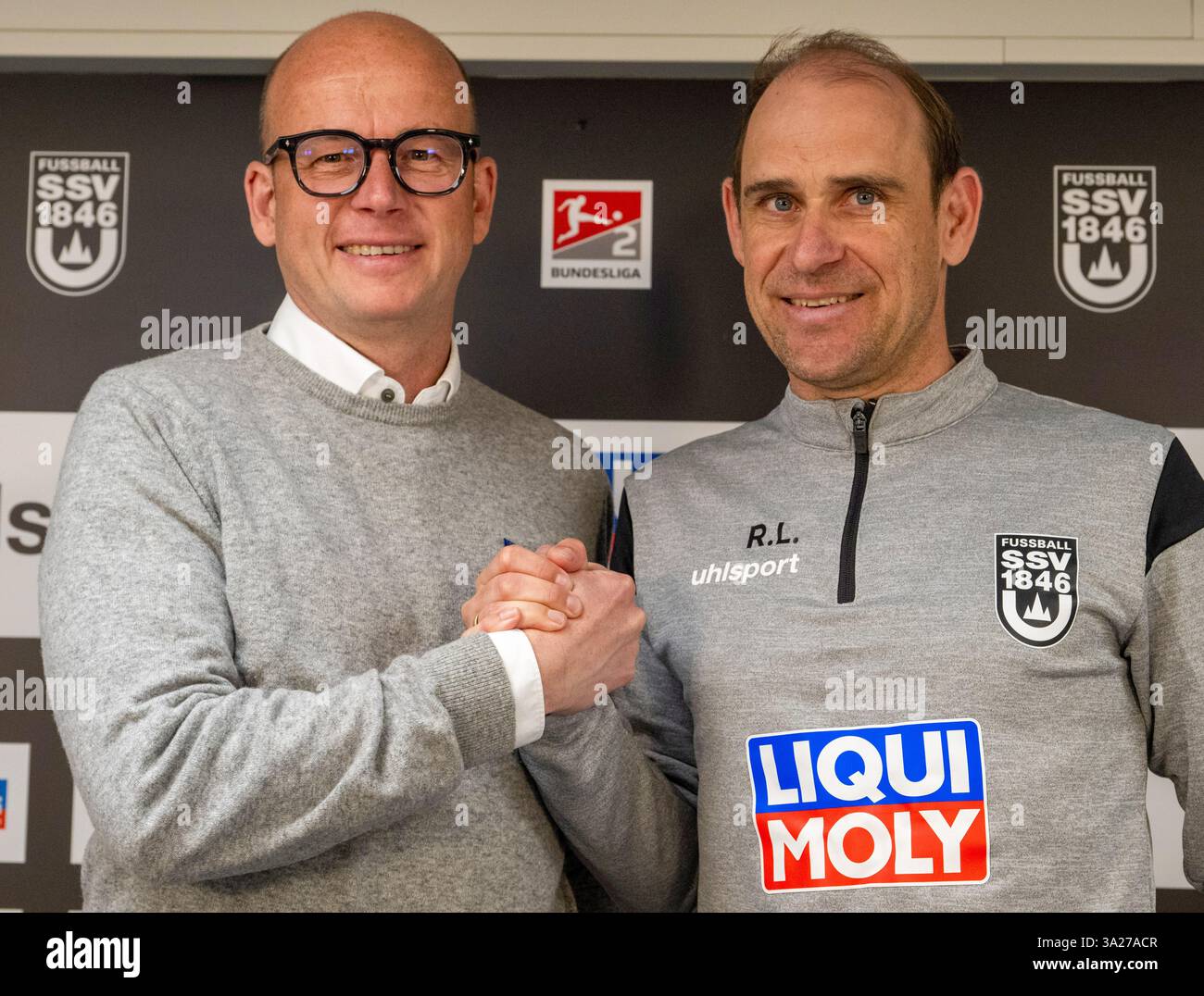 12 March 2025, Baden-Württemberg, Ulm: Soccer: Bundesliga 2, Managing ...
