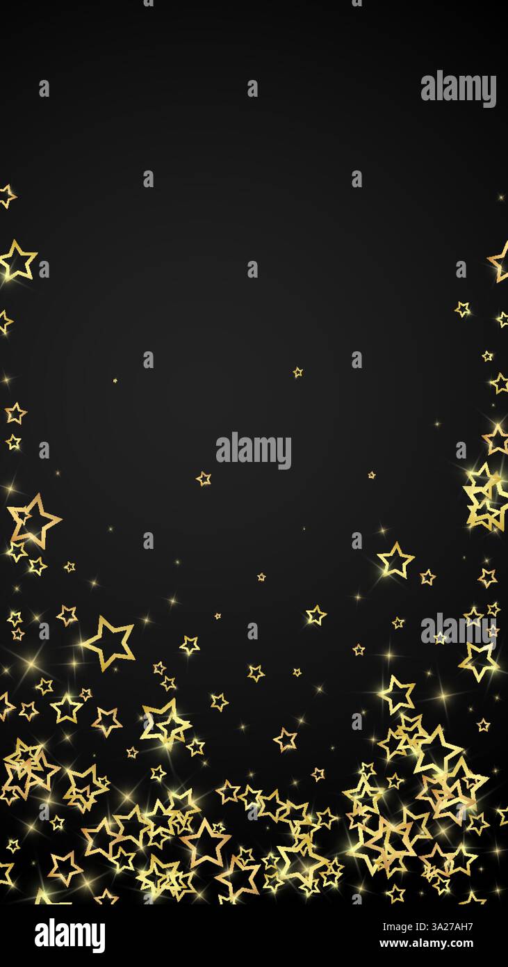 Christmas spirit. Scattered falling stars. Festive christmas confetty ...