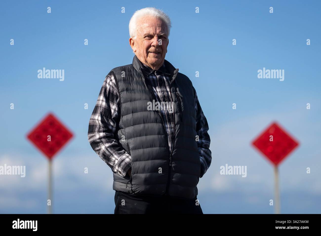 Point Roberts, United States. 05th Mar, 2025. Brian Calder is pictured ...