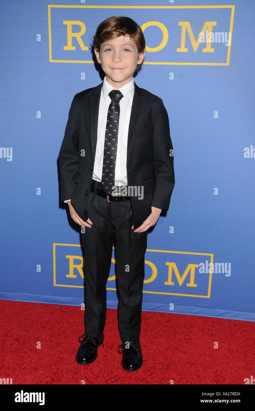 Jacob Tremblay at the Room Premiere held at the Pacific Design Center ...