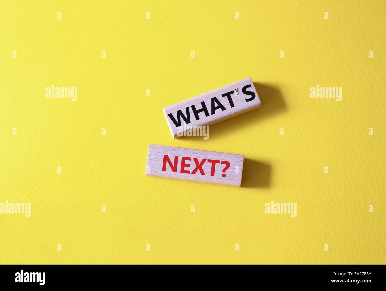 What is next symbol. Concept words What is next on wooden blocks ...