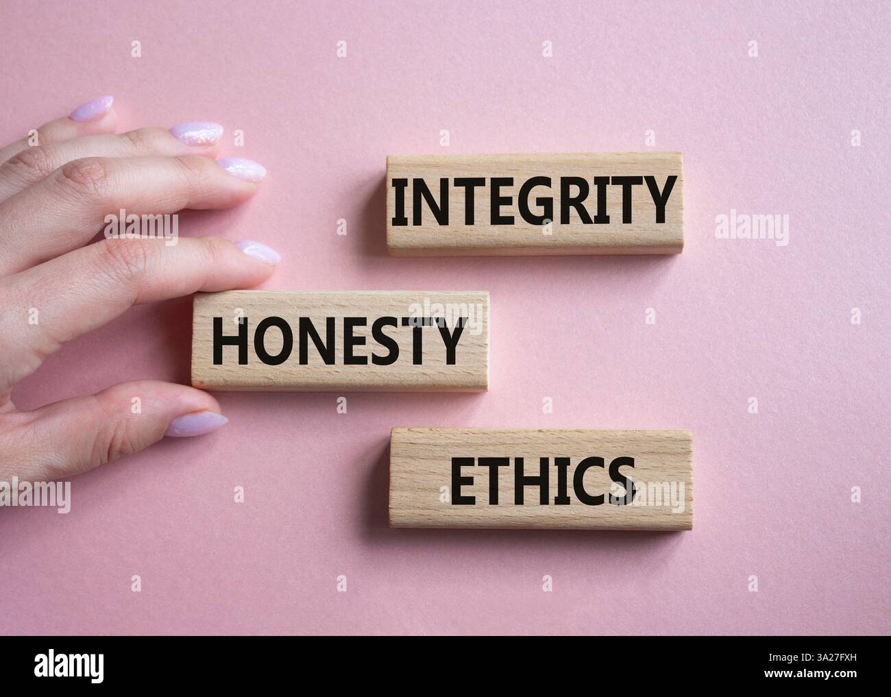 Integrity Honesty Ethics symbol. Concept words Integrity Honesty Ethics ...