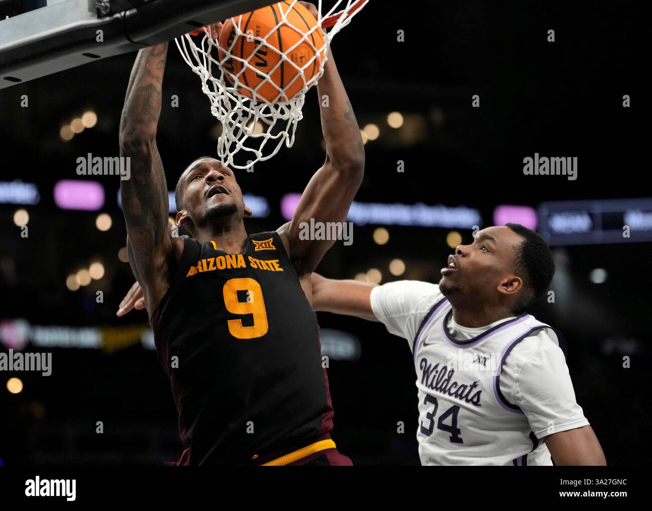 MAR 11 2025: Arizona State Sun Devils center Shawn Phillips Jr. (9 ...