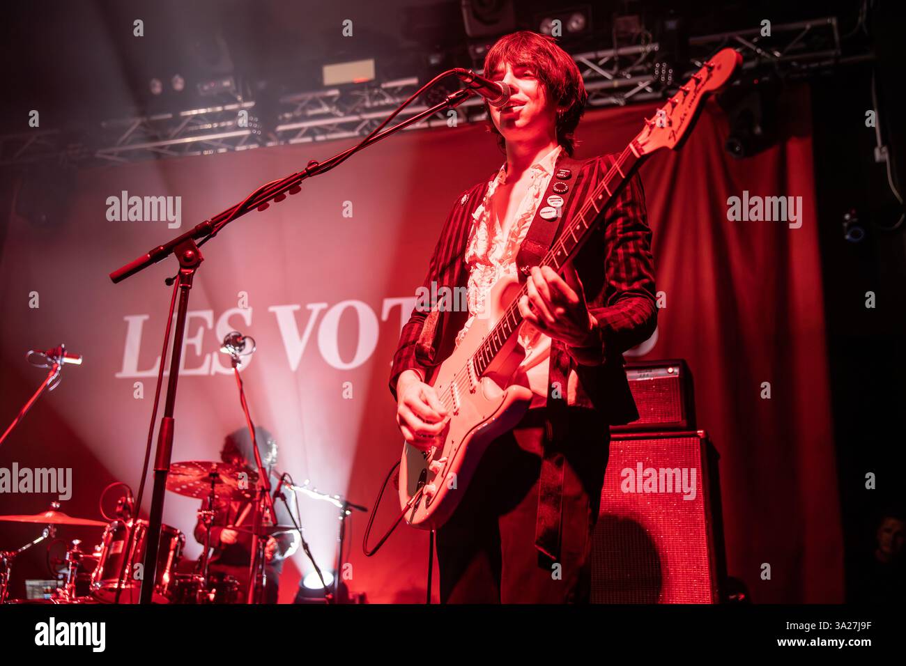Milan, Italy. 11th Mar, 2025. The Italian rock band LES VOTIVES ...