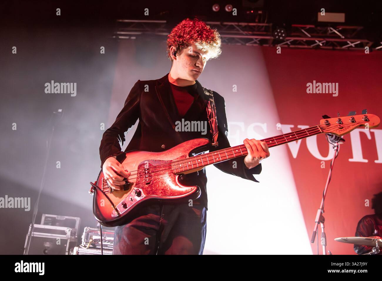 Milan, Italy. 11th Mar, 2025. The Italian rock band LES VOTIVES ...